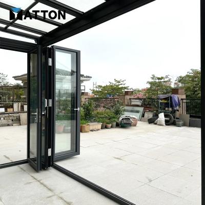 China High Quality Aluminum Folding Door Profile Stable Structure Low Maintenance Suitable for Villa, Balcony & Patio for sale