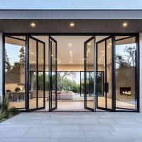 China Aluminum Alloy Frame Pivot Entry Door Aluminum Door and Window Material Heavy Sliding Door for Villa Apartment for sale