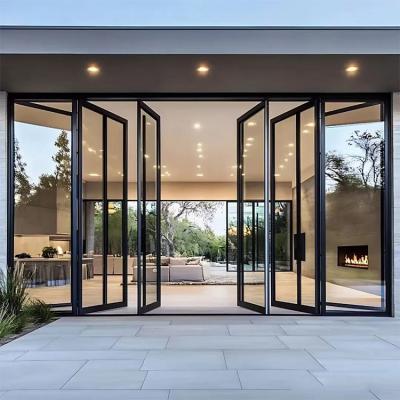 China Aluminum Alloy Frame Pivot Entry Door Aluminum Door and Window Material Heavy Sliding Door for Villa Apartment for sale