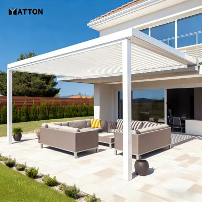 China High Quality Luxury Outdoor Backyard Patio Shade Canopy Pavilion Aluminum Adjustable Pergola Gazebo for sale