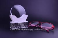 China 1.59 Polycarbonate Clear Flat Top Eyeglass Lenses Hard Coating 70MM Diameter for sale