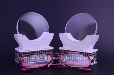 China Hard Coating Semi Finished CR 39 Lenses , 1.56 NK55 Reading Glasses Lenses Blank for sale