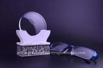 China Semi Finished 1.56 Index Lenses Round Top AR Coating 42 Abbe Value for sale
