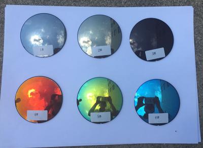China Mirror Coating Prescription Sunglass Lenses 70MM Diameter 1.499 Index for sale