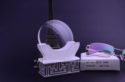 China Bifocal Semi Finished Lens Blanks , Flat Top CR39 1.499 Ophthalmic Blanks for sale