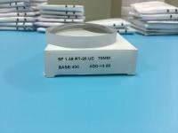 China SF CR39 1.499 Round Top Bifocal Lens Blanks 70mm Diameter 58 Abbe Value for sale