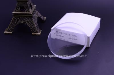China SF CR39 Uncoated Flat Top Bifocal Lenses Blanks Far / Near Vision 1.499 Index for sale
