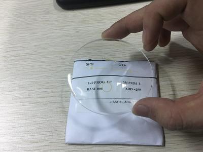 China 1.499 Eyewear Progressive Multifocal Lenses 75MM Diameter UC Coating for sale