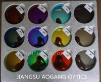 China 1.50 Tinted Prescription Lenses , Mirror Coated Revo Sunglasses Prescription Lenses for sale