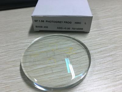 China Grey / Brown Photochromic Progressive Lenses Blank 75mm Diameter 1.56 Index for sale