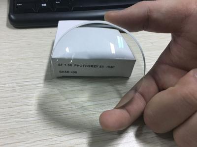 China Index 1.56 Photochromic Lenses Blanks , Anti Glare Transition Lenses Blank for sale