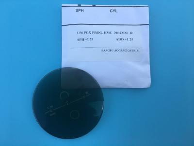 China HMC 1.56 Progressive Transition Lenses , Multifocal Vision Photochromic Eyeglass Lenses for sale