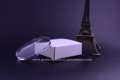China Optical Polycarbonate Lens Blanks 65/70MM Diameter 1.59 Index Hard Coated for sale