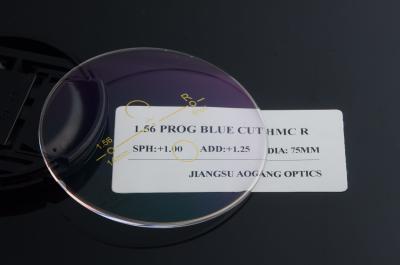 China 1.56 Index High Transmission Progressive Multifocal Lenses For Anti Blue Ray Glasses for sale
