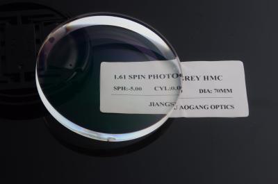 China 1.61 Photochromic Film HMC Prescription Transition Eyeglass Lenses for sale