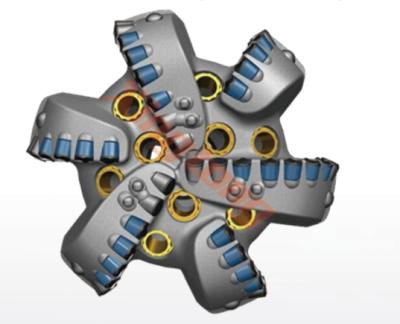 China 8 3/4in 222mm PDC Rock Bit  High Speed Drilling Dth Bits Soft Geological Formations for sale