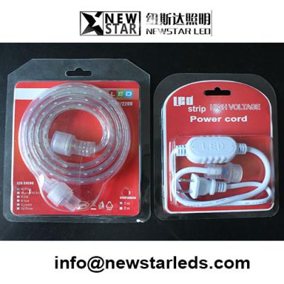 China 1M 5050 2835 RGB Waterproof 300 LED Strip Light 110V 220V Blister Package for sale