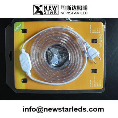 China 2M 110V 220v Blister package White 2835/3528/5630/3014SMD LED Strip Light for sale