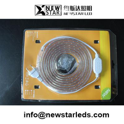 China 3M AC220v Blister package Waterproof White 2835/3528/5630/3014 SMD LED Strip Lights for sale
