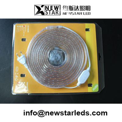 China 5M package Waterproof 2835/3528/5630/3014SMD RGB LED Strip Light 110V 220v Blister pack for sale