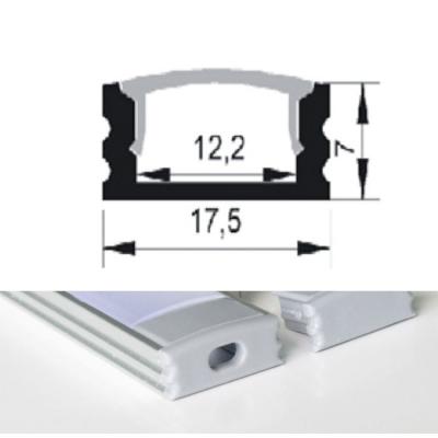 China 12mm width PCB strip U shape Al channel for 3528 5050 5630 strip light Aluminum accessory for sale