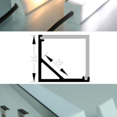 China V shape aluminum profile accessory for 10mm width PCB strip 3528 5050 5630SMD Aluminum for sale