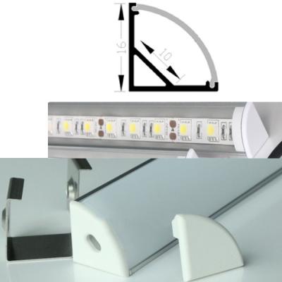 China 10mm PCB LED strip accessory V shape aluminum profile surface mounted Al channel for indoor use for sale