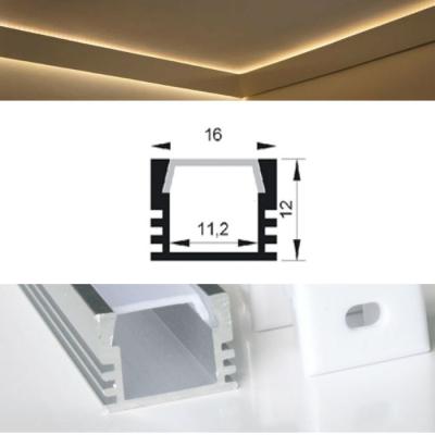 China 8mm 10mm PCB 5050 3528smd LED strip accessory U shape aluminum channel surface mounted Al profile for sale