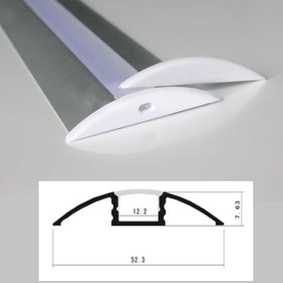 China 12mm width PCB led strips surface mounted U shape aluminum channel accessory used for 3528, 2835, 5050 and 5630smd for sale