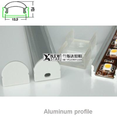 China aluminum profile surface mounted U shape accessory used for 12mm width PCB led strips 3528, 2835, 5050 and 5630smd for sale