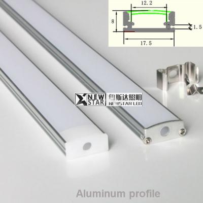 China New aluminum profile surface mounted U shape accessory used for 12mm width PCB led strips RGB 5050SMD 60leds for sale
