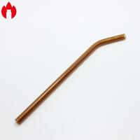 China Customized High Borosilicate Glass Drinking Straws colorful for sale
