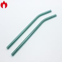China Transparent Green Borosilicate Glass Tubing Straw for sale