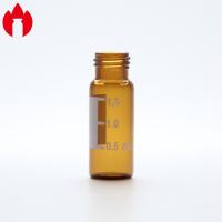 China 1.5ml Amber Screw Mouth Glass Vial With 9-425 Plastic Cap Laboratory for sale