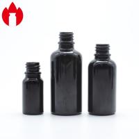 China 50ml Black Essential Oil Glass Screw Top Vials For Cosmetic for sale