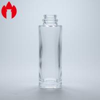 China 30ml Round Clear Cosmetic Perfume Glass Bottle for sale