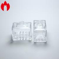 China 20ml Clear Square Perfume Glass Vial Printing Hot Stamping for sale