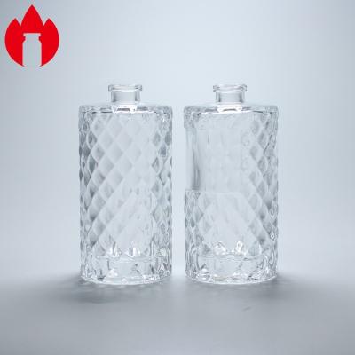 China 45ml Clear Perfume Glass Vial Hot Stamping Frosting for sale