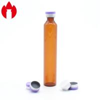 China 20ml Amber Tubular Borosilicate Glass Vial Bottle For Medical for sale