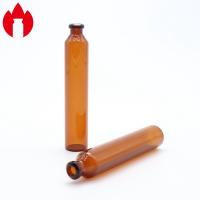 China 20ml Amber Tubular Borosilicate Glass Vial Bottle For Medical for sale