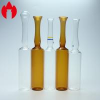 China Pharmaceutical Glass Ampoules Types , Ampoule Container Transparent / Brown Color for sale