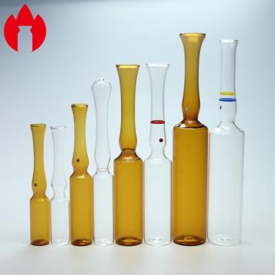 China Small Empty Glass Ampoules 1ml-20 ml Capacity For Injection Medicine for sale