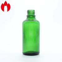 China 50ml Green Cosmetic Essential Oil Glass Bottle Vial for sale