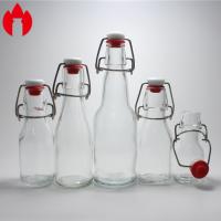 China Custom Clear Moulded Glass Bottle Vial used for Soda Juice Wine Beer Beverage Drink for sale
