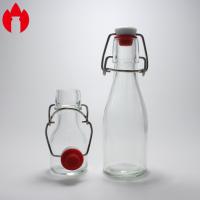 China Custom Clear Moulded Glass Bottle Vial used for Soda Juice Wine Beer Beverage Drink for sale