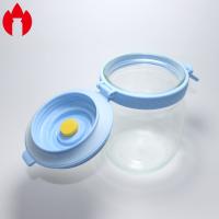 China Customized 500ml 1000ml Glass Bottle Jar With Plastic Cap for sale