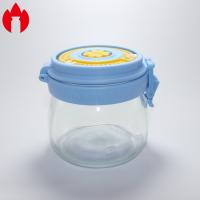 China Customized 500ml 1000ml Glass Bottle Jar With Plastic Cap for sale