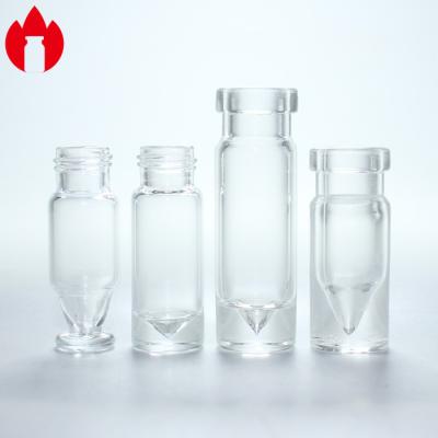 China 0.5mml 2ml V Shaped Bottom Crimp Or Screw Neck Medical Glass Bottle Vial for sale