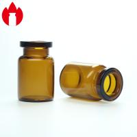 China Pharmaceutical 5ml Clear or Amber Mini Lyophilization Glass Vials With Cap for sale