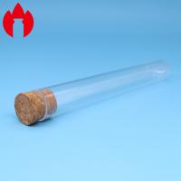 China Glass Test Tube With Cork Stopper For Laboratory Equipment for sale